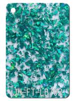 China Transparent Chunky Glitter Acrylic Sheets Plexiglass Plastic Sheet Two Sides for sale