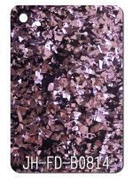 China Irregular Black Bottom Large Glitter Acrylic Sheet 3-15mm 4 × 8 Single Side for sale