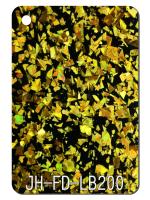 China Irregular Black Bottom Large Glitter Acrylic Sheet 3-15mm 4 × 8 Single Side for sale