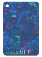 China 1.25g/cm3 Pattern Acrylic Sheet Pearlescent Mineral Crystal Sheet for sale