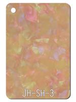 China 1.25g/cm3 Pattern Acrylic Sheet Pearlescent Mineral Crystal Sheet for sale