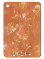 China 1.25g/cm3 Pattern Acrylic Sheet Pearlescent Mineral Crystal Sheet for sale