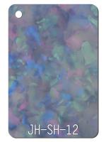 China 1.25g/cm3 Pattern Acrylic Sheet Pearlescent Mineral Crystal Sheet for sale