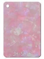 China 1.25g/cm3 Pattern Acrylic Sheet Pearlescent Mineral Crystal Sheet for sale