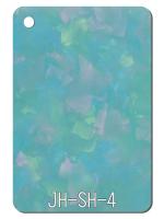 China 1.25g/cm3 Pattern Acrylic Sheet Pearlescent Mineral Crystal Sheet for sale