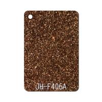 China 15mm Thickness Sparkle Acrylic Sheet Brown For Earrings Chains for sale