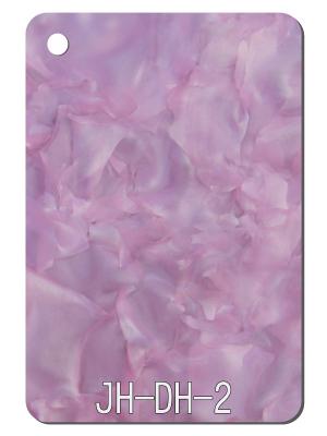 China 63x105cm Pink Purple Petal Pattern Acrylic Sheet Furniture Crafts for sale