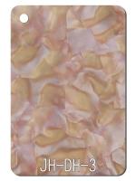 China Light Brown Petal Patterned Acrylic Sheet Anti Scratch 630*1050mm for sale