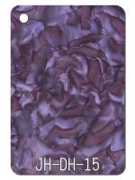 China Dark Purple Petal Pattern PMMA Plate Acrylic Panels Door Window Decor for sale