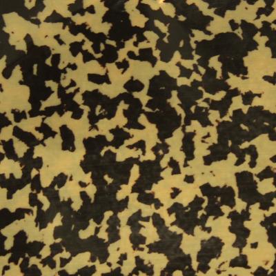 China Vivid Tortoise Celluloid Plastic Sheet 0.17mm Thickness Black Yellow Color for sale