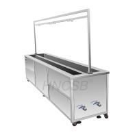 China 64 Transducer Ultrasonic Blinds Cleaner 28 KHZ With Dual tanks for sale