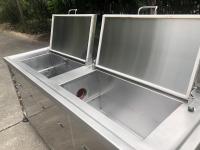 China 432L Ulrasonic Cleaner Machine Two Tanks Sonic Cleaning Machine With Bracket for sale
