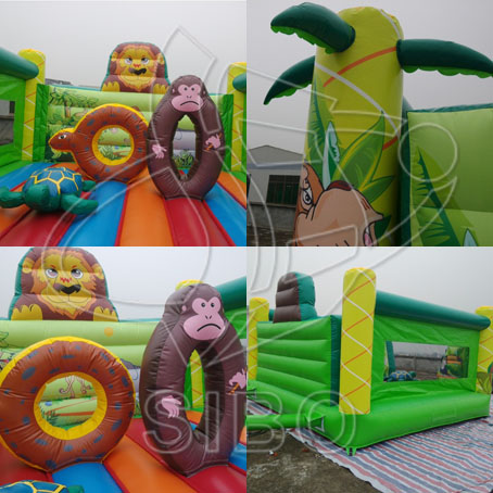 bouncing houses