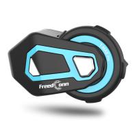China 1200-1500M Motorcycle Bluetooth Helmet Intercom System Waterproof For 6 Riders for sale