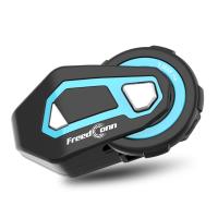 China 1200-1500M Motorcycle Bluetooth Helmet Intercom System Waterproof For 6 Riders for sale