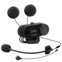 China 800m Freedconn Motorcycle Bluetooth Helmet Intercom System With LCD Screen FM Radio for sale