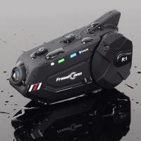 China FreedConn Motorcycle Audio Video Recorder Helmet 6 Rider Bluetooth Group Interphone Headset FM Radio for sale