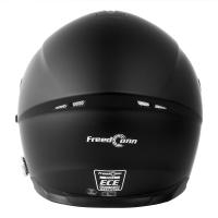 China FreedConn Pure Black Color Full Face Motorcycle Bluetooth Helmet With FM Radio Music for sale