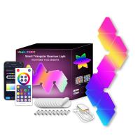 China White LED Triangle Wall Lights PC Material Colorful Indoor Wall Light for sale