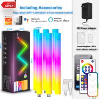 China 24W Multi Coloured LED Wall Lights WIFI ODM  310*30*27MM Smart Wall Lamp for sale