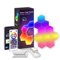China 5V 10W RGB Wall Lamp Polygon Smart Light Panels With Bluetooth for sale