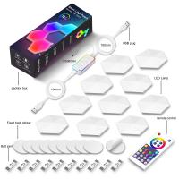 China BQB RGB Wall Lamp Multi Colored Wireless Triangle RGB Wall Lights for sale