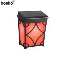 China RGB Solar Wall Lamps ABS Outdoor Retro Waterproof Decorative for sale