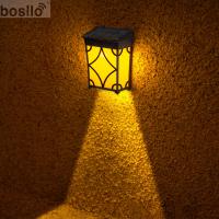 China Solar Wall Lamps LED Power 1W Solar Powered Wall Lights with RGB for sale