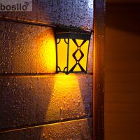 China ABS Material Outdoor Wall Lights Waterproof Retro Solar Light for sale