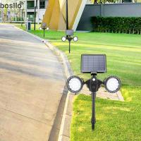 China 6V 500MA Solar Garden Lamps Black Outdoor Solar Garden Lights for sale