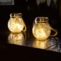 China 3000K Decorative Solar Lamp Solar Powered Lamp With Glass Plastic Cap for sale