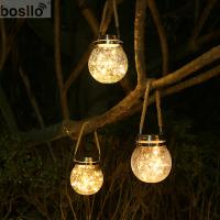 China 3000K Decorative Solar Lamp Solar Powered Lamp With Glass Plastic Cap for sale