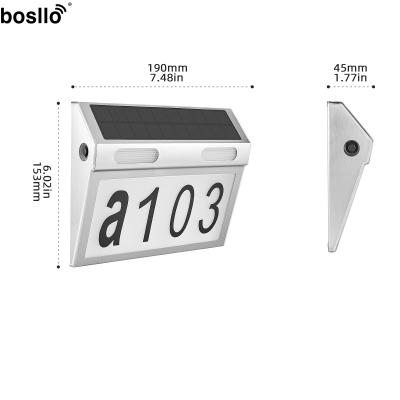 China Stainless Steel Outdoor Solar Lamps 5V 300MA Decorative Solar Wall Lights for sale