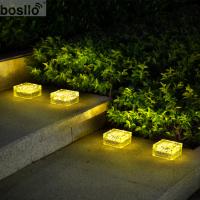 China IP65 Solar Garden Lamps Crystalline Outdoor Garden Lights 9.5*9.5*4.8CM for sale