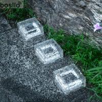 China IP65 Solar Garden Lamps Crystalline Outdoor Garden Lights 9.5*9.5*4.8CM for sale