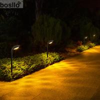 China BLACK Outdoor Solar Pathway Lights with 750mAh Battery Capacity for sale