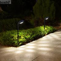 China BLACK Outdoor Solar Pathway Lights with 750mAh Battery Capacity for sale