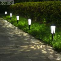 China Amber Light RGB/ White Light RGB Solar Garden Lamps 10.5*10.5*47cm Size for sale