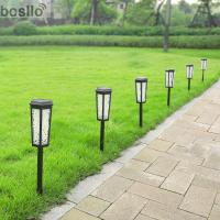 China Amber Light RGB/ White Light RGB Solar Garden Lamps 10.5*10.5*47cm Size for sale