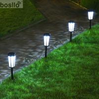 China Amber Light RGB/ White Light RGB Solar Garden Lamps 10.5*10.5*47cm Size for sale