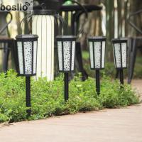 China Amber Light RGB/ White Light RGB Outdoor Solar Lamps With 10LM Luminous Flux In Black for sale