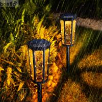 China Outdoor Lighting Solution Solar Garden Lamps Charging Time 6-8 Hours Luminous Flux 10lm for sale