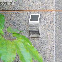 China Stainless Steel ABS PC Solar Induction Lamp White Light 6000K 15s Induction Time for sale