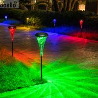 China Long Working Time Outdoor Solar Powered Lights With RGB Warm White Light ABS PS Shell for sale
