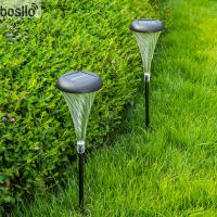 China Long Working Time Outdoor Solar Powered Lights With RGB Warm White Light ABS PS Shell for sale