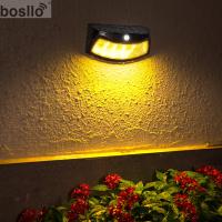 China Solar Wall Lamps Monocrystalline Silicon 2V 200MA 0.4W Copper Black IP65 Waterproof for sale