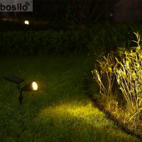 China Solar Garden Lamps Waterproof solar garden lights in Black for Modern Gardens and Patios for sale