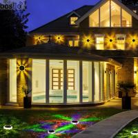 China Solar Garden Lamps RGB Waterproof solar garden lights IP65 Smart solar garden lights with motion sensor for sale