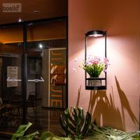 China Solar Wall Lamps Solar Plant Stand Wall Lights Waterproof Solar Wall Lights for Balcony for sale