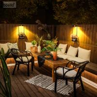 China Solar Wall Lamps Solar Wall Lights for Home Exterior Decoration Solar Plant Stand Wall Lights for sale